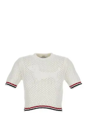 Thom Browne Knit T-shirt - White