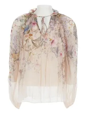 Zimmermann Rebellion Billow Blouse - Beige