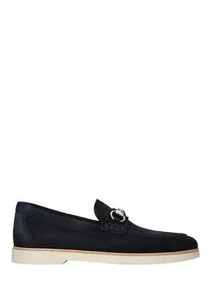 Magnanni Calpe Horsebit Suede Loafers - Navy