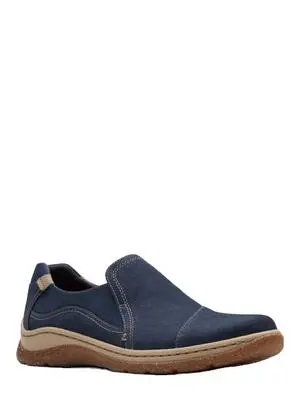 Clarks Orlene Slip-On Sneaker Navy Nubuck