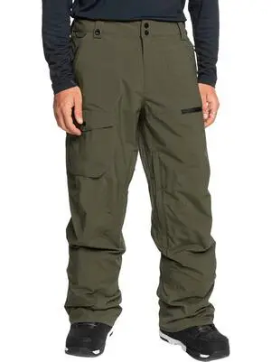 Quiksilver Utility Waterproof Snow Ski Pants - Grape Leaf