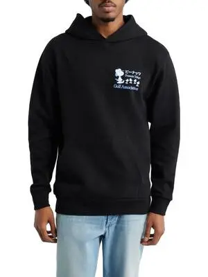 THE FORECAST AGENCY Peanuts® Tokyo Golf Graphic Hoodie - Black