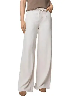 Splendid Soft Wide-leg Denim Pants - Moonstone Grey