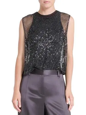 TWP Sequin Sleeveless Tank