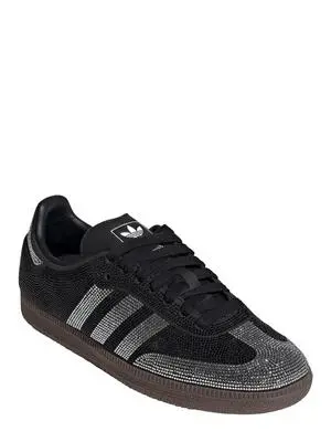 Adidas Samba Og Crystal Embellished Sneakers - Black/black/white