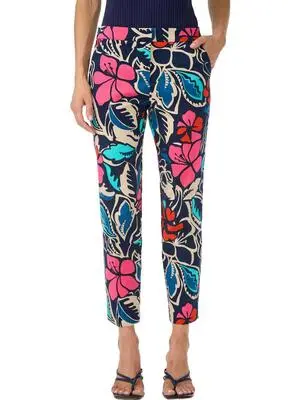 TRINA TURK Printed Ankle Pant