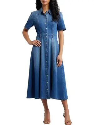 FREEMARKET FREEMARKET Denim A-Line Shirtdress