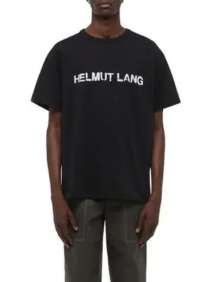 Helmut Lang Heavyweight Stencil Logo Graphic T-shirt - Black