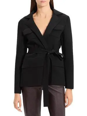 THEORY Belted Knit Blazer