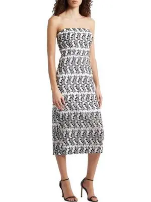 Sam Edelman Jacquard Sheath Dress - Black/white