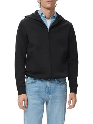 Mango Zip-up Hoodie - Black