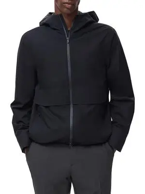 Mango Water Repellent Thermolite® Hooded Jacket - Navy