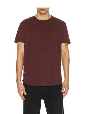 CUTS Ao Curve Hem Tee In Burgundy - Currant