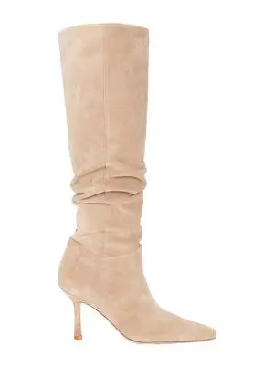 Raye Dani Knee High Boots - Taupe Suede
