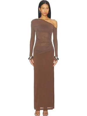 SOVERE / Zeya Long Sleeve Dress - Mocha