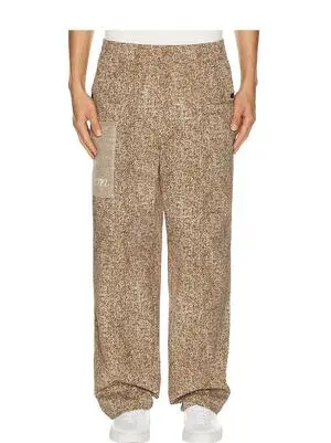 MALBON Mesh Basket Pocket Pant In Brown - Digital Wool