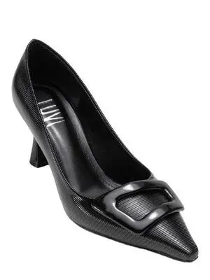 PROLOGUE SHOES Astra Buckle Pointed-toe Pumps - Black