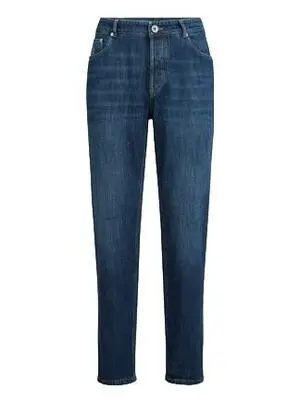 Brunello Cucinelli Lightweight Denim Trousers - Dark Denim