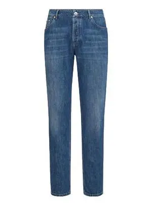 Brunello Cucinelli Lightweight Denim Trousers - Medium Denim