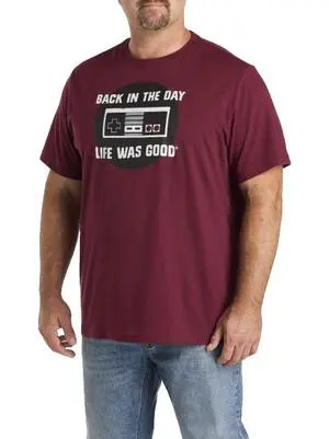 LIFE IS GOOD Big & Tall Back In The Day Graphic Tee - Maroon