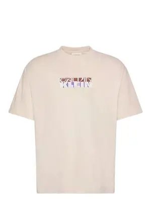 Calvin Klein Logo-graphic T-shirt - Neutrals