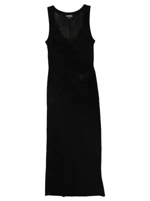 TOM FORD Sequin-embellished Ribbed Dress - Black