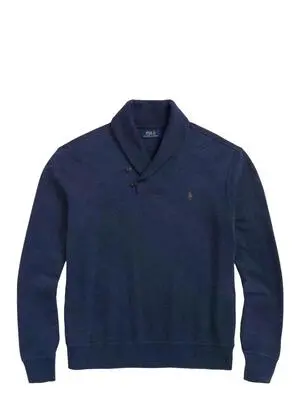 Polo Ralph Lauren Button Shawl-collar Sweater - Blue