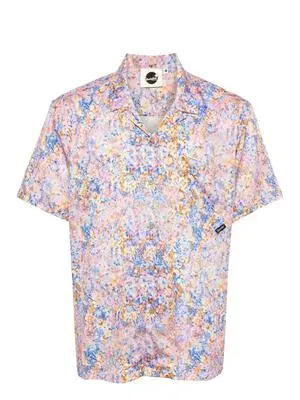 BOARDIES Floral-print Lyocell Shirt - Pink