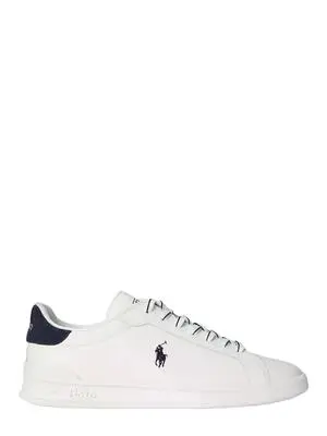 Polo Ralph Lauren Lace-up Leather Sneakers - White