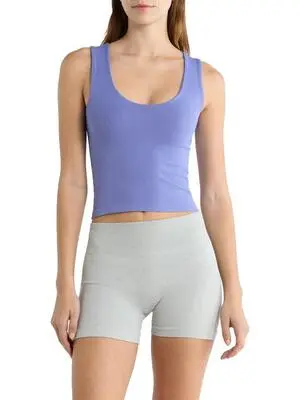 Free People Clean Lines Seamless Crop Muscle Tank - Peri