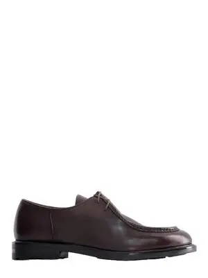 ANTHONY VEER Ellison Moc Toe Loafers - Kodiak Brown Leather