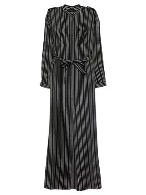TOM FORD Striped Maxi Dress - Black