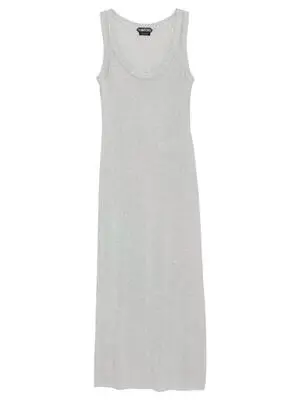 TOM FORD Sequin-embellished Ribbed Dress - Grey
