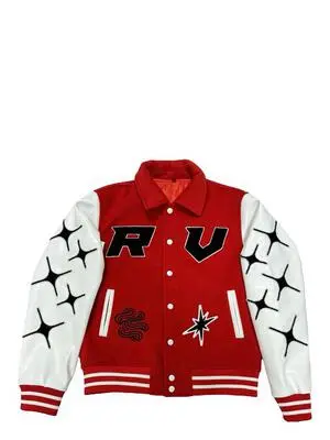 RETROVERT Rebirth Varsity Jacket - Red