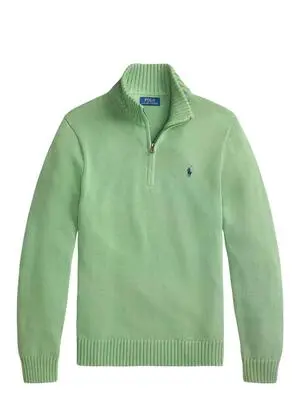 Polo Ralph Lauren Half-zip Cotton Sweater - Green