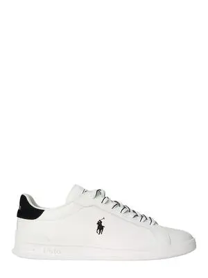 Polo Ralph Lauren Leather Logo Sneakers - White