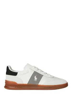 Polo Ralph Lauren Suede Logo-detail Sneakers - White