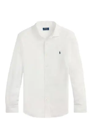Polo Ralph Lauren Point-collar Long-sleeve Shirt - White