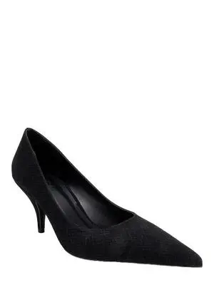 PROLOGUE SHOES Marcus Pointed Toe Pump Black Pattern
