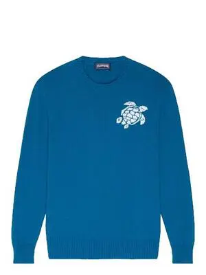 Vilebrequin Crewneck Cotton Cashmere Sweater - Peacock