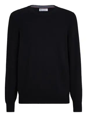 Brunello Cucinelli Cashmere Crewneck Sweater - Black