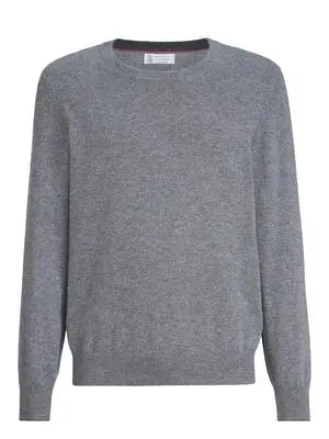 Brunello Cucinelli Cashmere Crewneck Sweater - Dark Grey