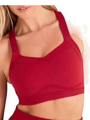 ADORE ME Brylee High Support Sports Bra - Dark Red
