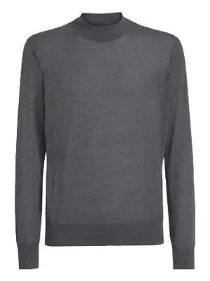 Brunello Cucinelli Lightweight Crew-neck Sweater - Dark Grey
