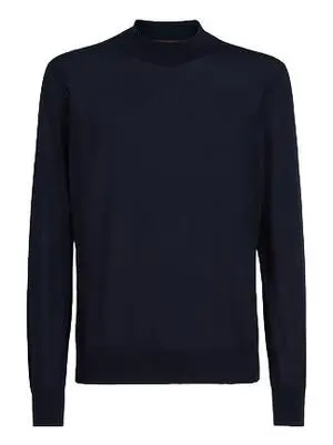 Brunello Cucinelli Lightweight Crew-neck Sweater - Navy Blue