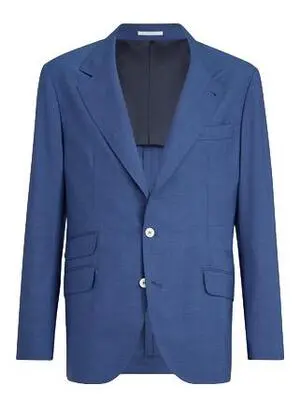 Brunello Cucinelli Deconstructed Cavallo Blazer - Royale Blue