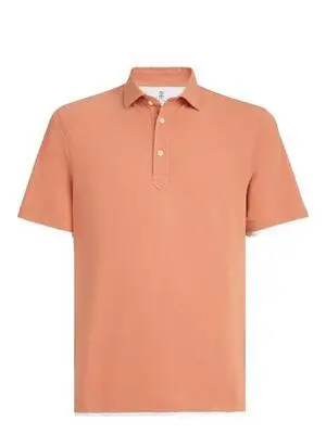 Brunello Cucinelli Piqué Polo Shirt - Apricot