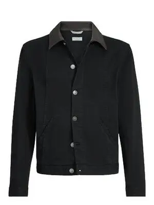 Brunello Cucinelli Garment-dyed Outerwear Jacket - Black