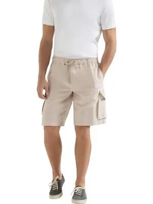 Brunello Cucinelli Bermuda Shorts With Cargo Pockets Buff