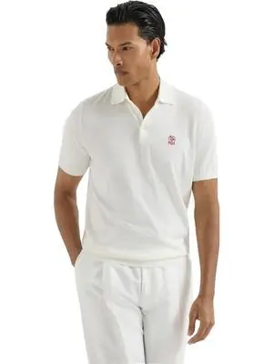 Brunello Cucinelli Lightweight Knit Polo Panama